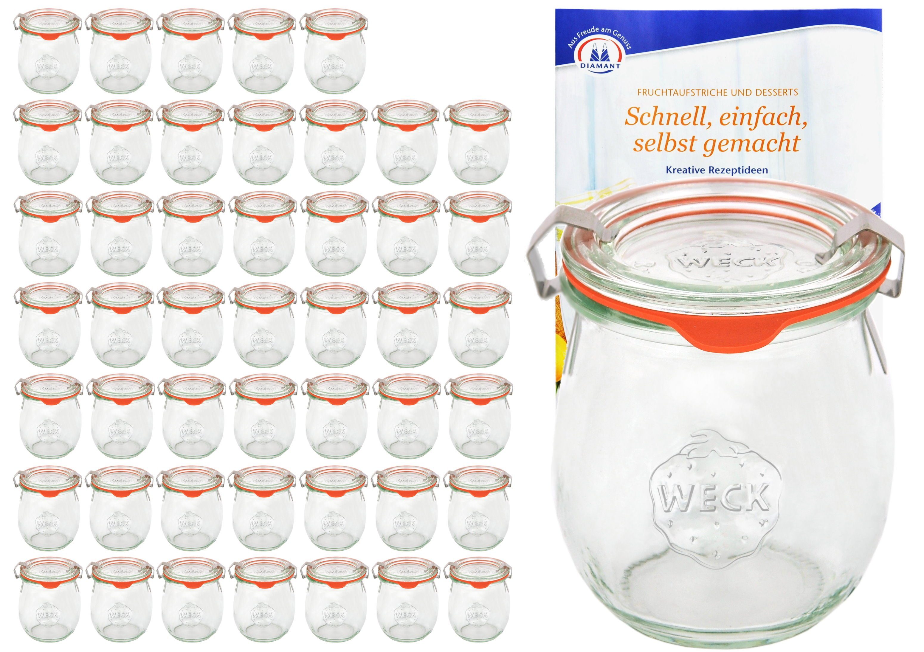 Mambocat Einmachglas 48er Set Weck Gläser 220 Ml Tulpengläser Mit 48