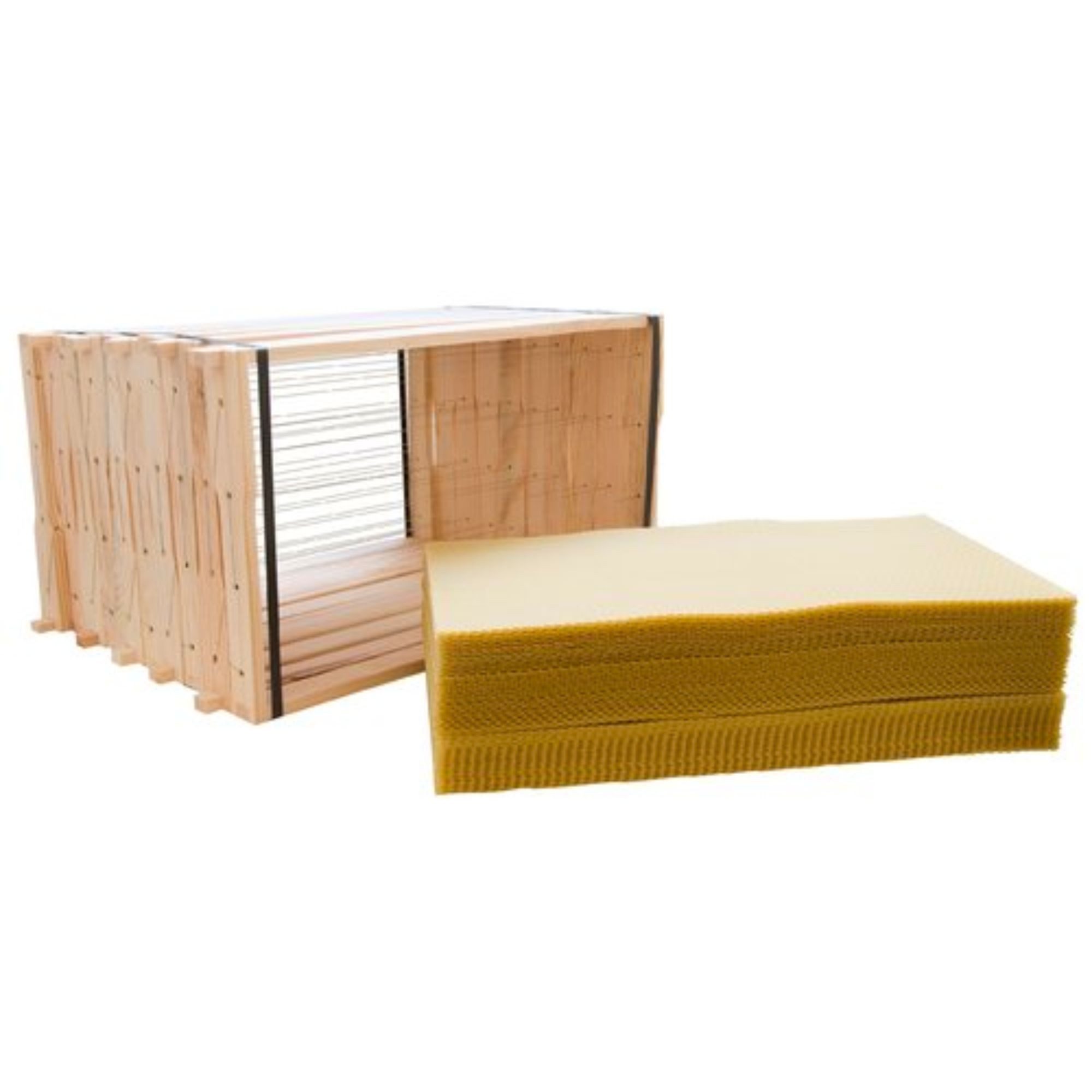 BIENEN SCHMIDT Bienenbeute KOMBI 120x DNM Rähmchen +10 kg Mittelwände Deutsch Normalmaß ...