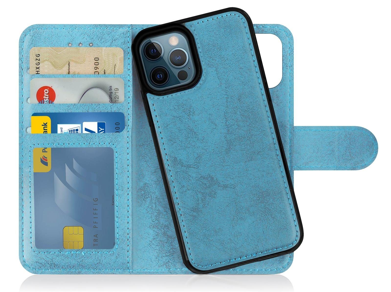 Mygadget Handyhülle Flip Case Magnetische Hülle Kunstleder Klapphülle