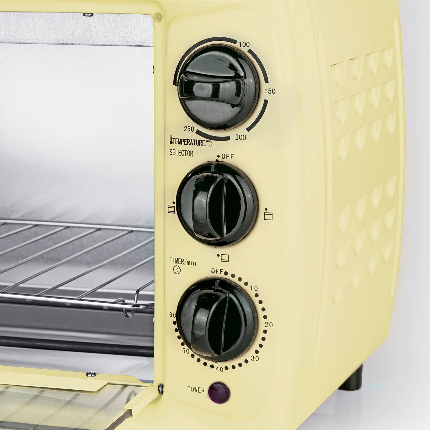 GOURMETmaxx Minibackofen, Infrarot-Ofen in Retro Optik Vanille