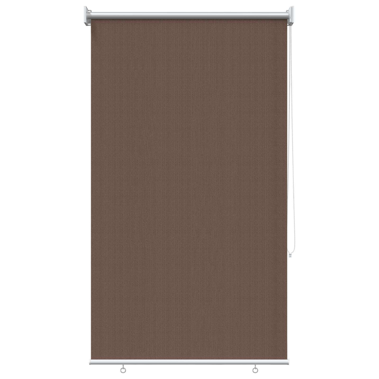 Rollo Außenrollo 90% UV-Block Taupe 120 x 230 cm HDPE, vidaXL