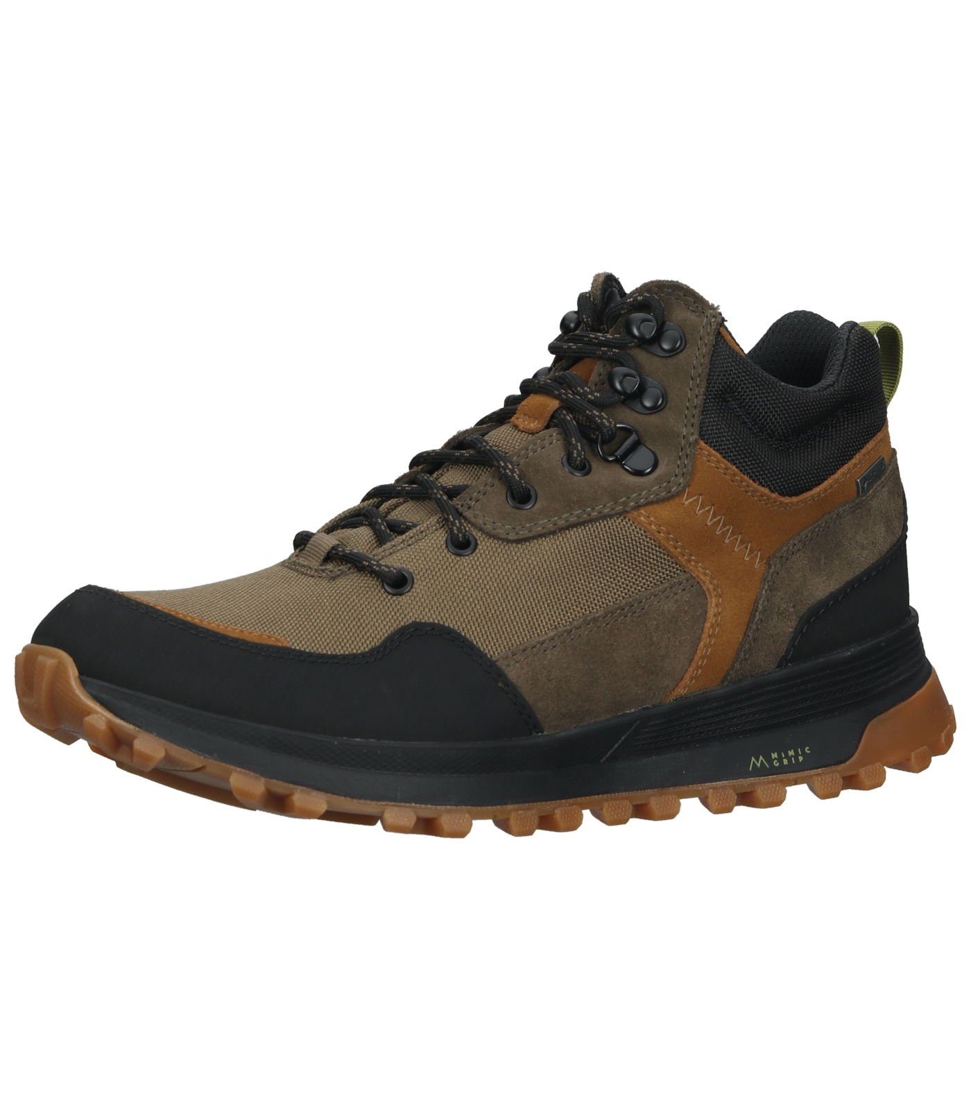 Clarks Wanderschuhe Leder/Textil Wanderstiefel, Absatzhöhe: 3,5 cm