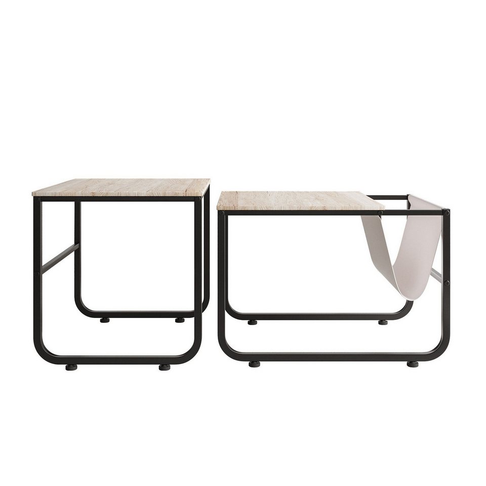 Fine Life Pro Couchtisch Stapelbares Vintage Couchtisch Set In