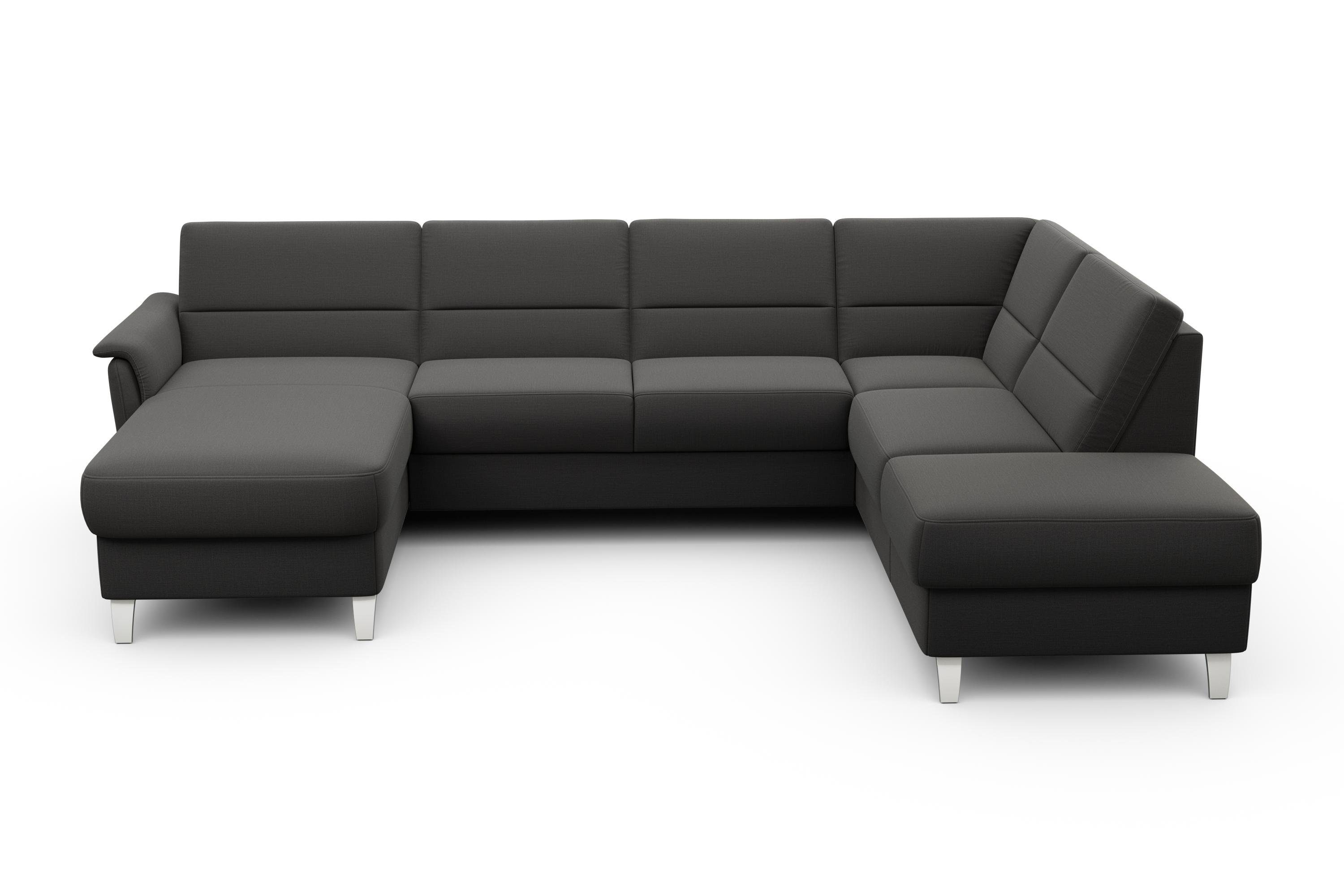 Sitandmore Wohnlandschaft Palmera U Form Federkern Wahlweise Mit