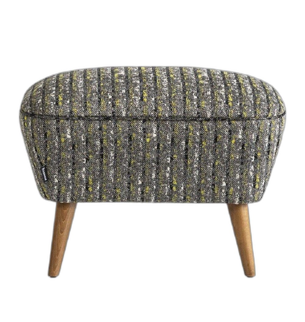 Xlmoebel Hocker Sitzpouf Hocker Polsterfußhocker Ottoman Textil Grau ...