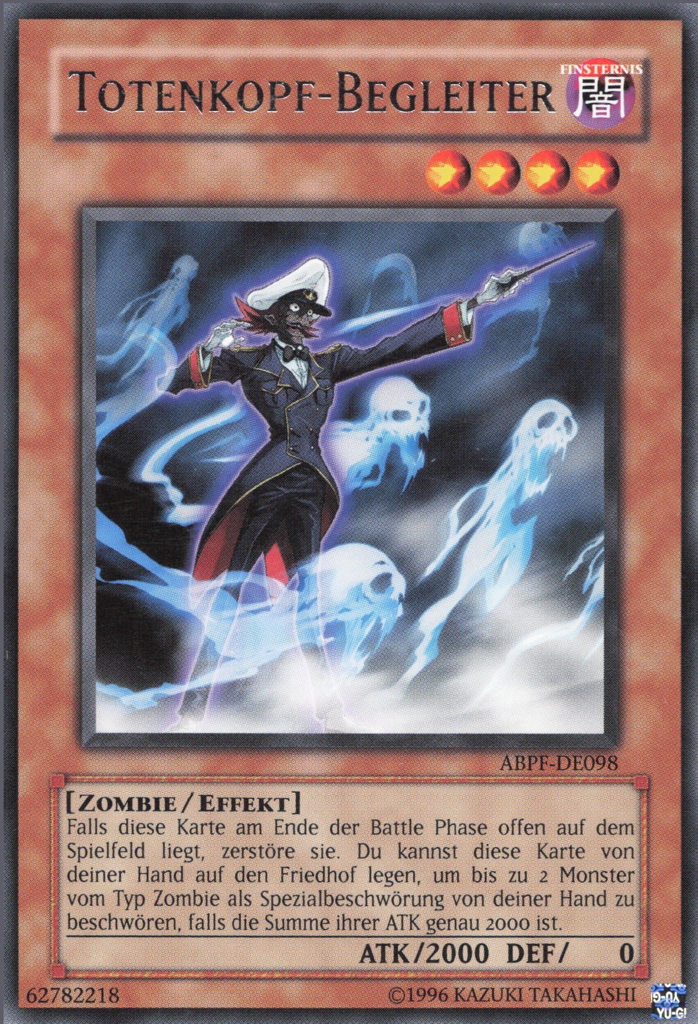 Recollectibles Sammelkarte Yugioh Karte Totenkopf Begleiter Deutsch Yu