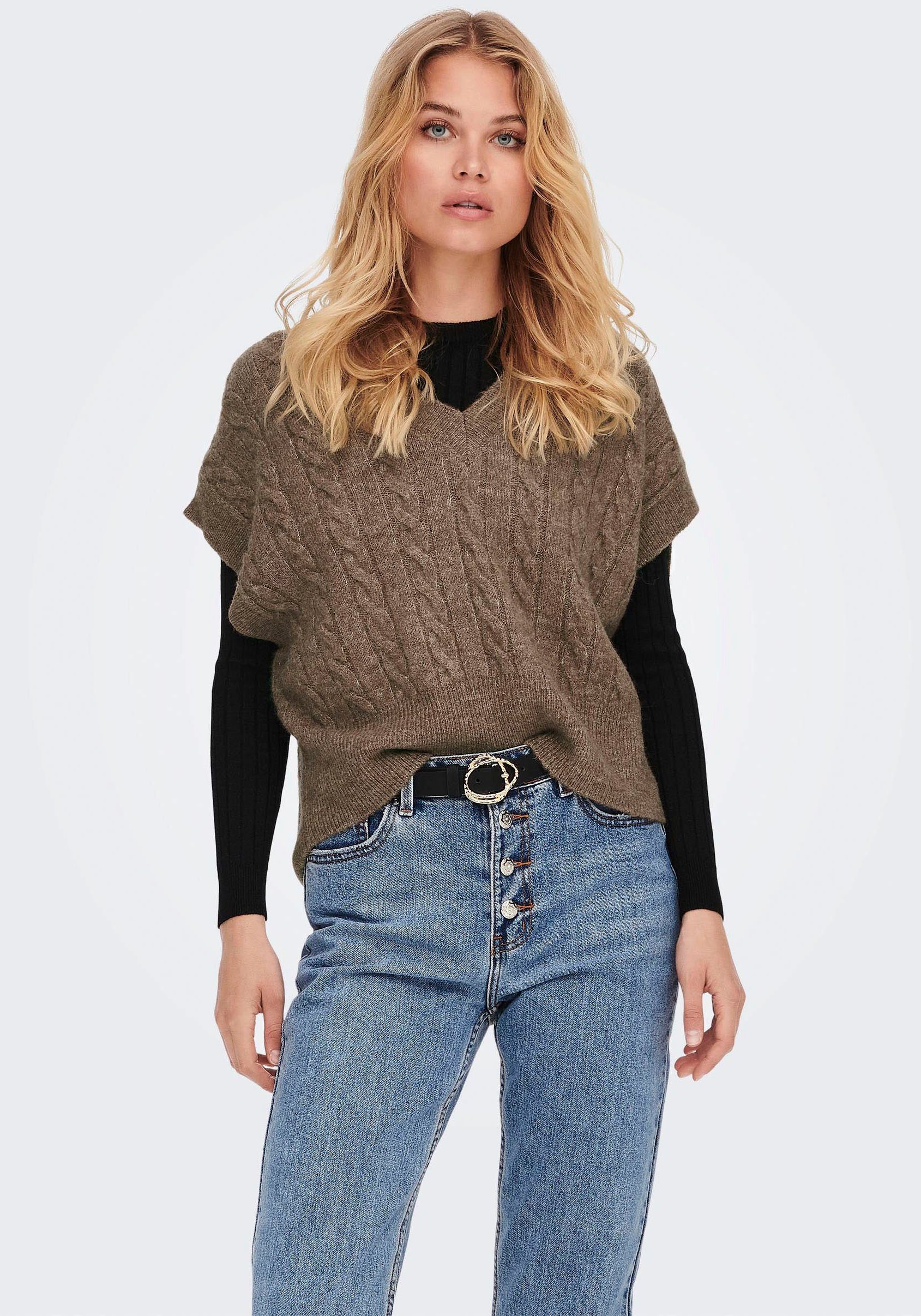 ONLY Pullunder ONLMELODY VEST KNT, Modischer Pullover von ONLY