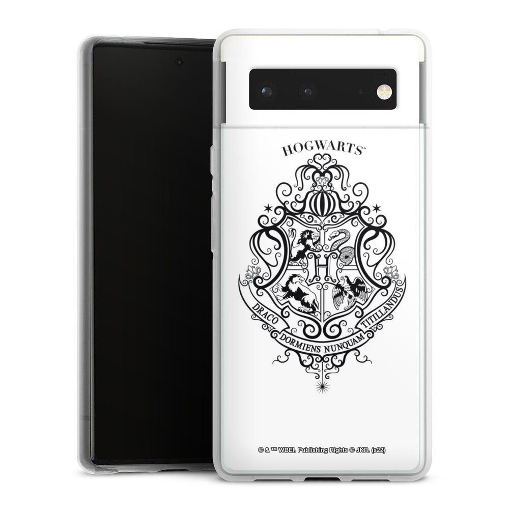 Deindesign Handyhülle Harry Potter Hogwarts Logo Hogwarts Wappen Weiss