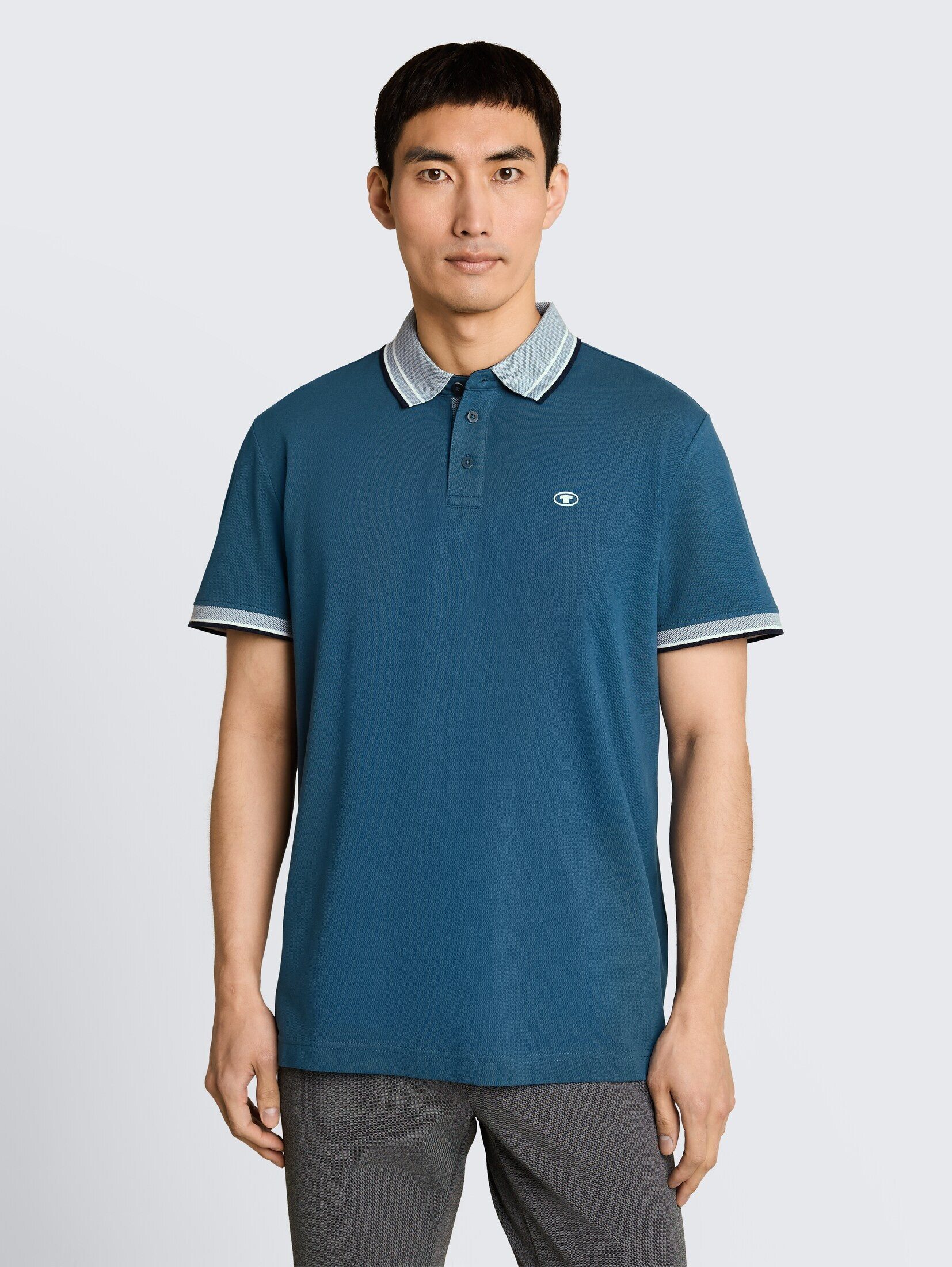 TOM TAILOR Poloshirt mit Logo Print