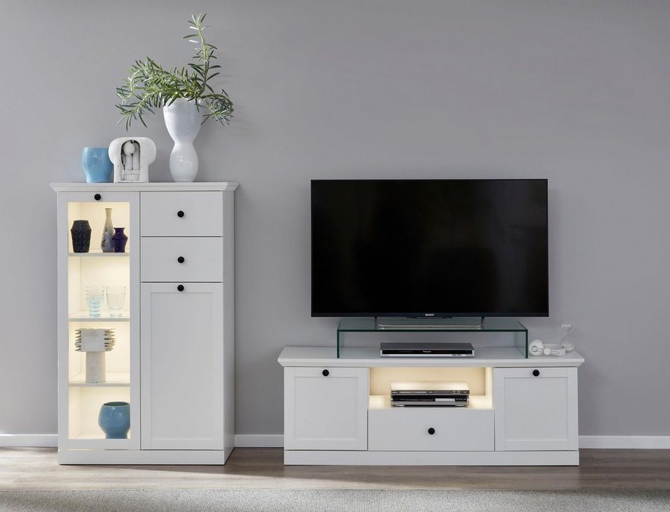 Home Affaire Wohnwand Örebro Set 2 St Zeitloser Landhausstil Mit