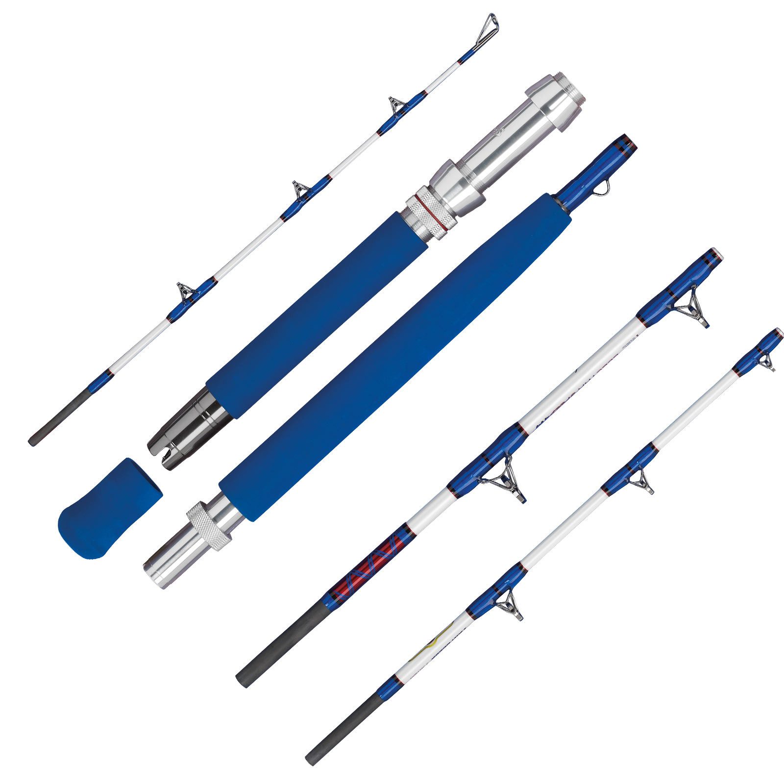 WFT Reiserute, (5-tlg), WFT Electra Speed Jig Traveller 2,10m 400-2000g 80lbs Reise-Meeresrute