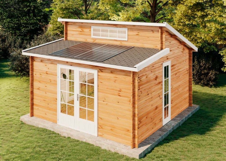 Alpholz Gartenhaus »Alpholz Gartenhaus Lausitz ISO mit Priwatt ... Alpholz Gartenhaus »Alpholz Gartenhaus Lausitz ISO mit Priwatt ...