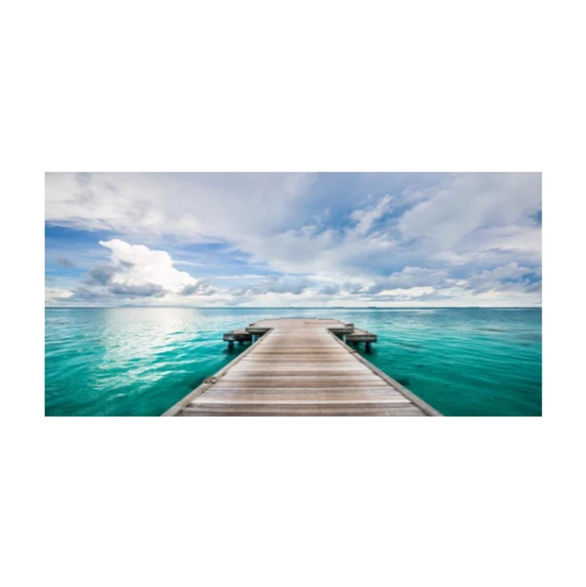 TPFLiving Kunstdruck (OHNE RAHMEN) Poster - Leinwand - Wandbild, Meereslandschaft, tropischer ...