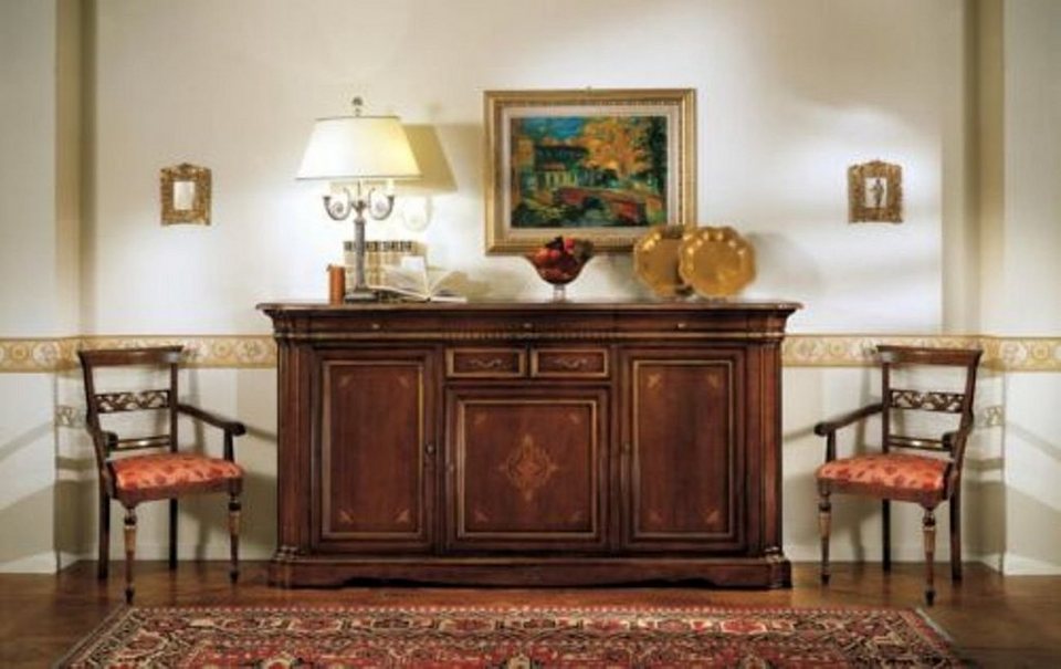 Jvmoebel Anrichte Anrichte Barock Stil Echtholz Luxus Italienische