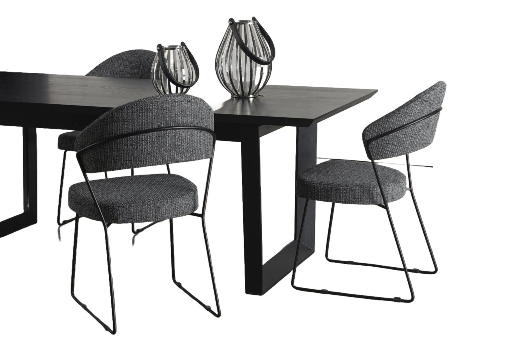 Xlmoebel Esszimmerstuhl Designer Grau Lederstuhl Loft Stühle Küchen