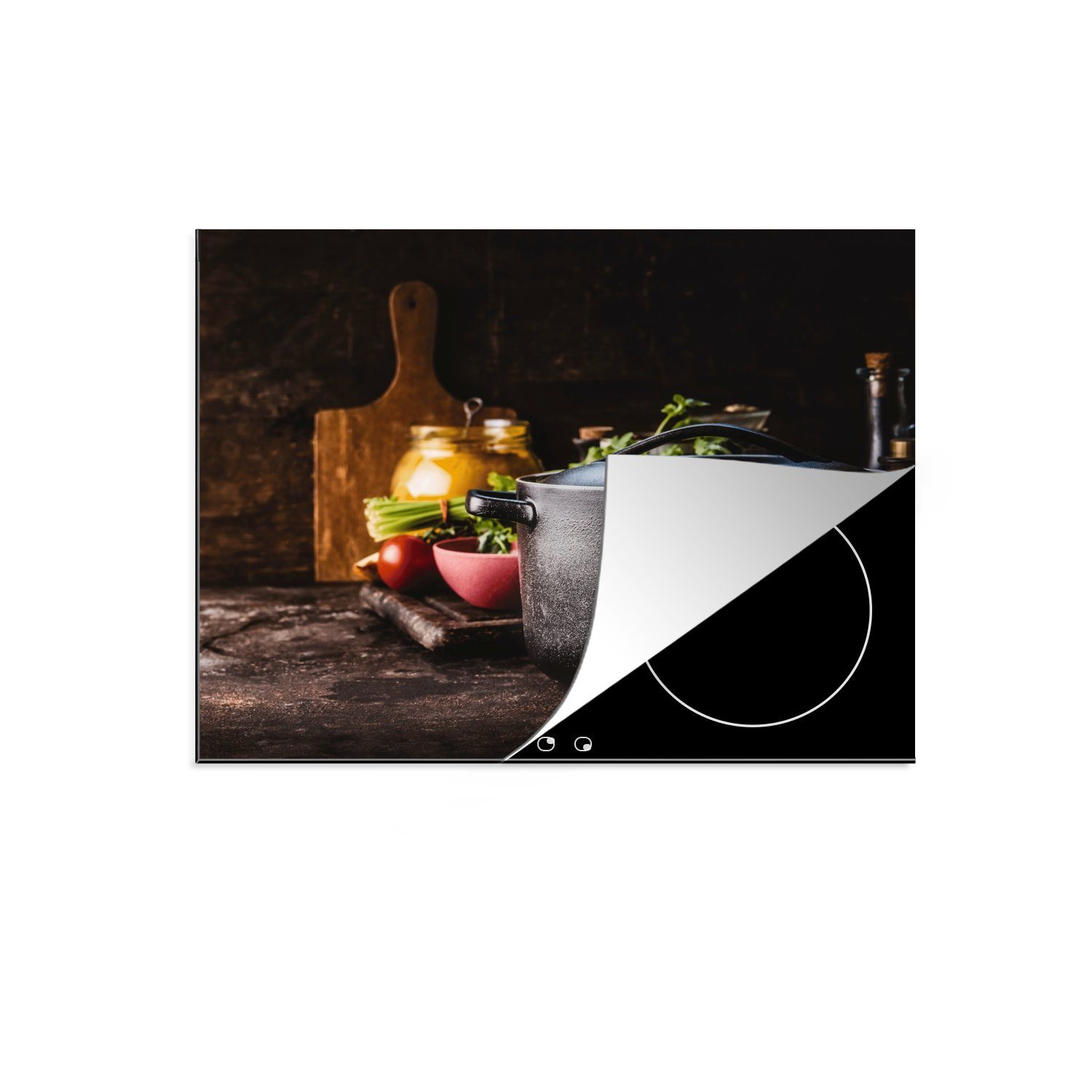 Muchowow Herdblende Abdeckplatte Kochen Rustikal Stilleben
