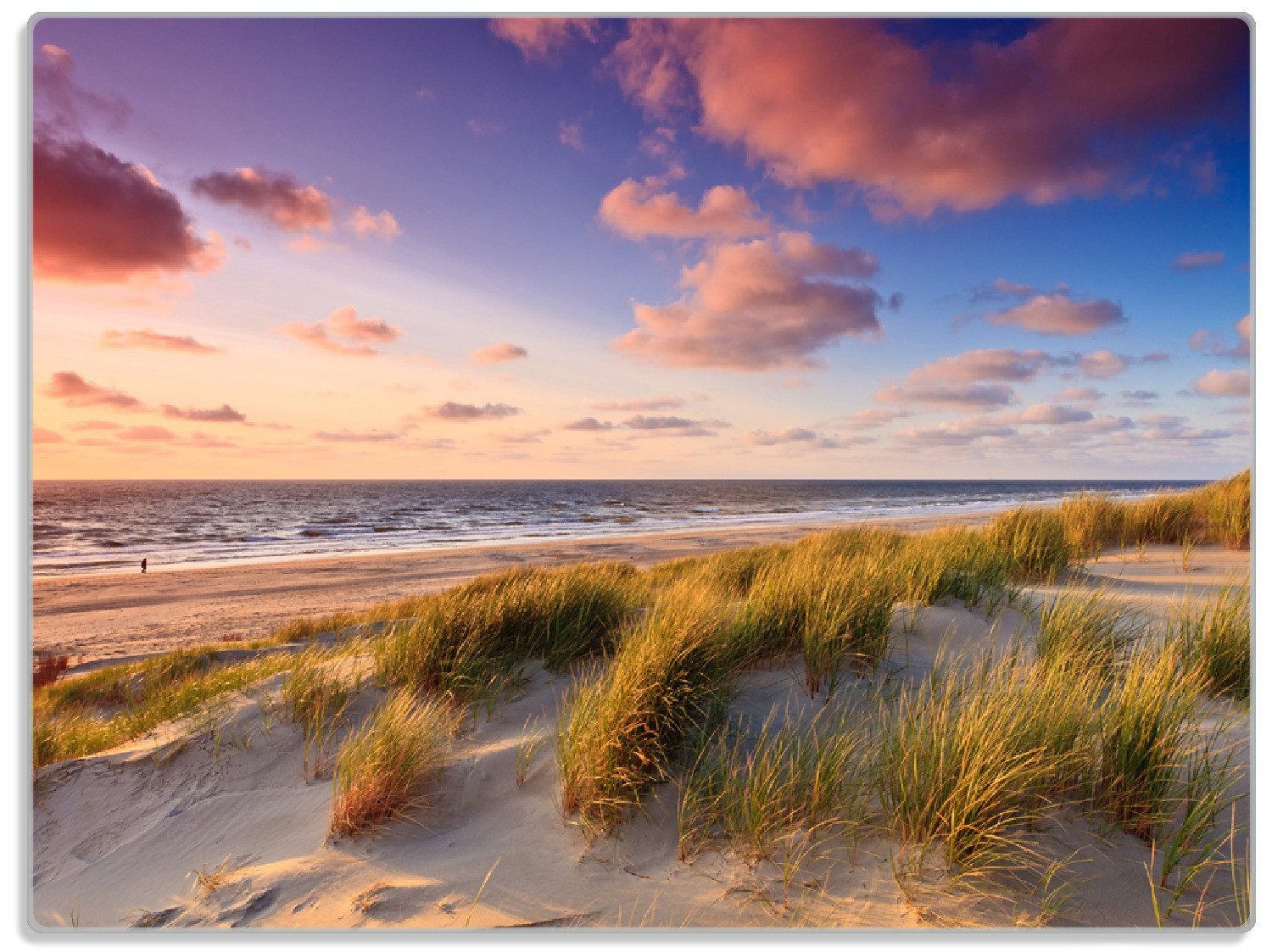 Wallario Schneidebrett Abendspaziergang Am Strand Sonnenuntergang