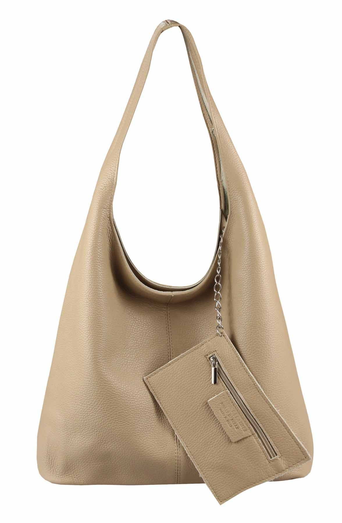 ITALYSHOP24 Shopper Made in Italy XL Damen echtes Leder Tasche ...