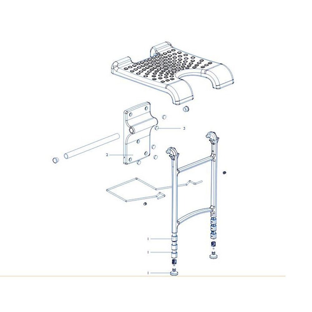 Invacare Badewannentablett Ersatzteile Aquatec Sansibar