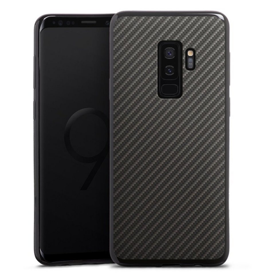 Deindesign Handyhülle Metallic Look Muster Carbon Carbon Samsung