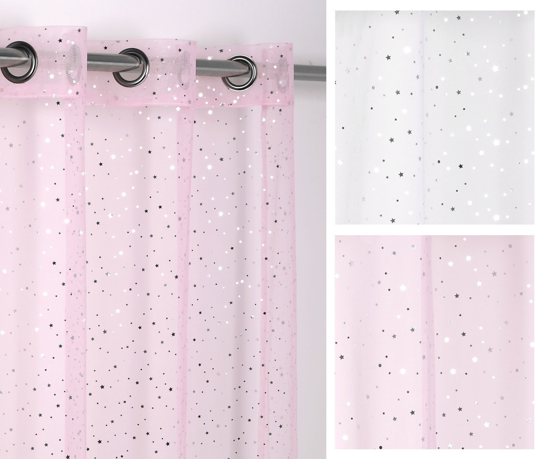 Weiße Glitzer Gardinen online kaufen | OTTO