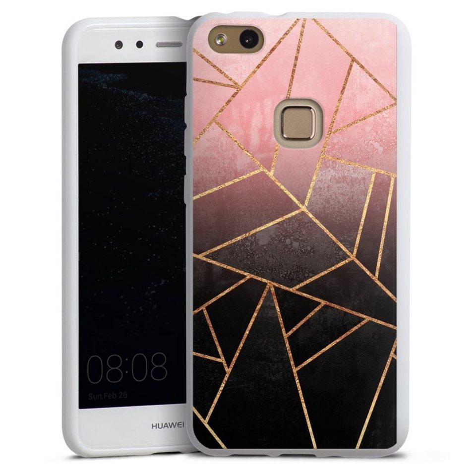 Deindesign Handyhülle Pink And Black Stone Huawei P10 Lite Hülle