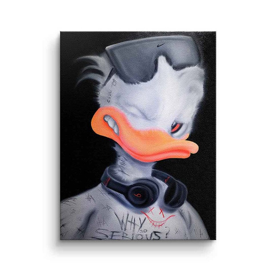 Dotcomcanvas® Leinwandbild Facetune Leinwandbild Duck Pop Art Comic