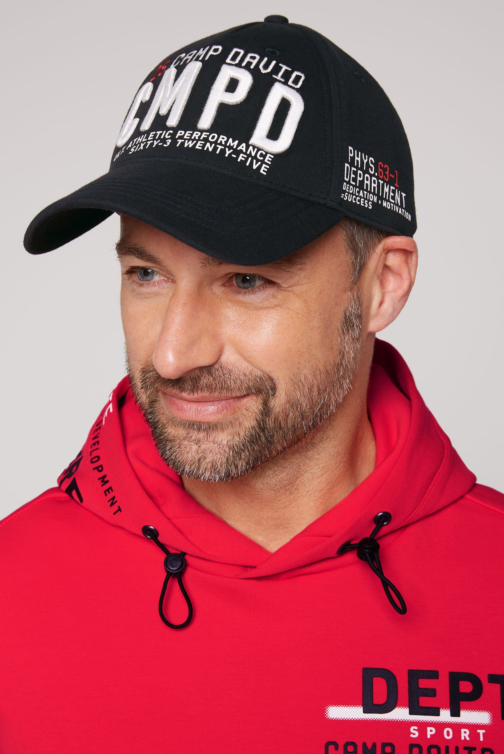 CAMP DAVID Baseball Cap mit Belüftungslöcher, Getapte Innennähte