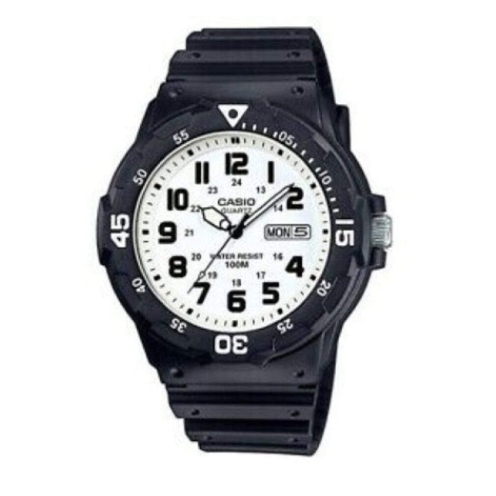 CASIO Luxusuhr Herren Analog Quarz Uhr mit Resin Armband MRW-200H-2