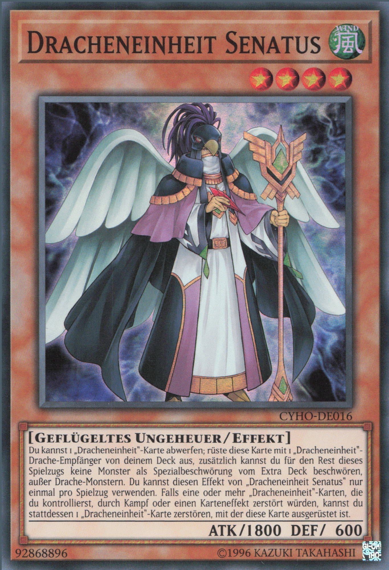 Recollectibles Sammelkarte Yugioh Dracheneinheit Senatus Yu Gi Oh
