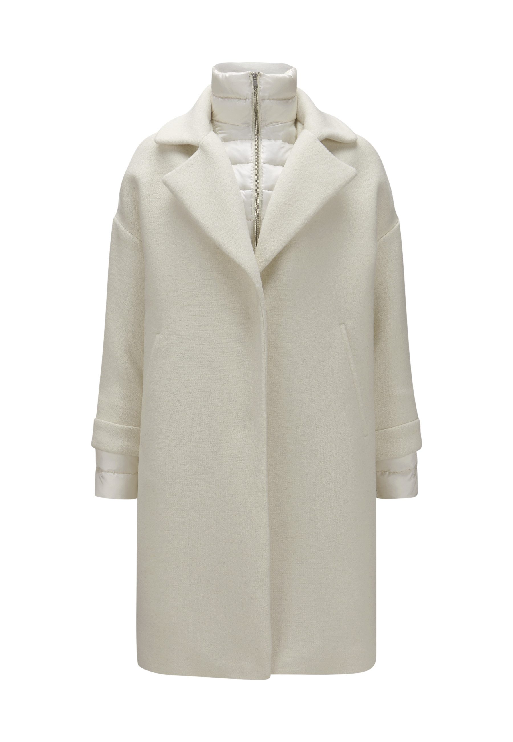 Milestone Langmantel MSBella, Reverskragen, Stehkragen