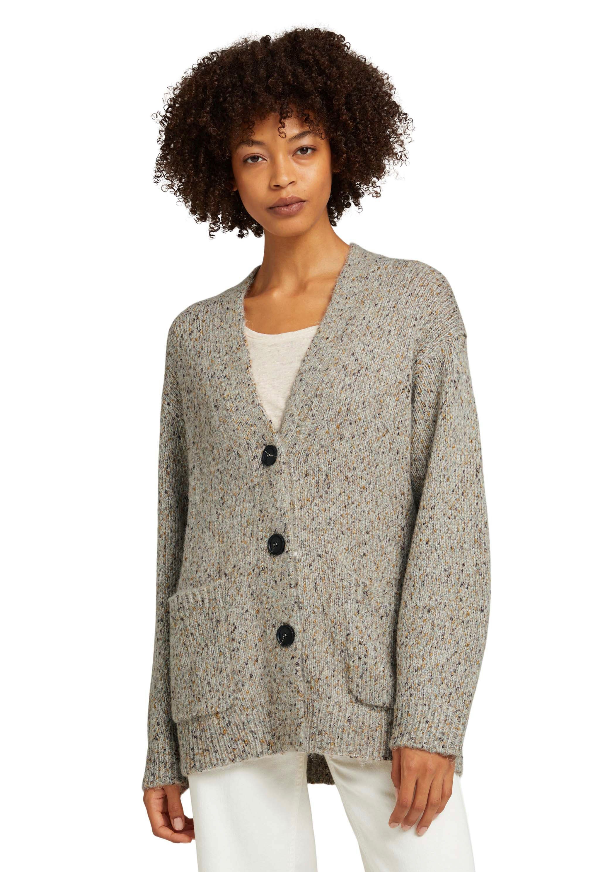 Tom Tailor Strickjacke In Melange Optik Online Kaufen Otto