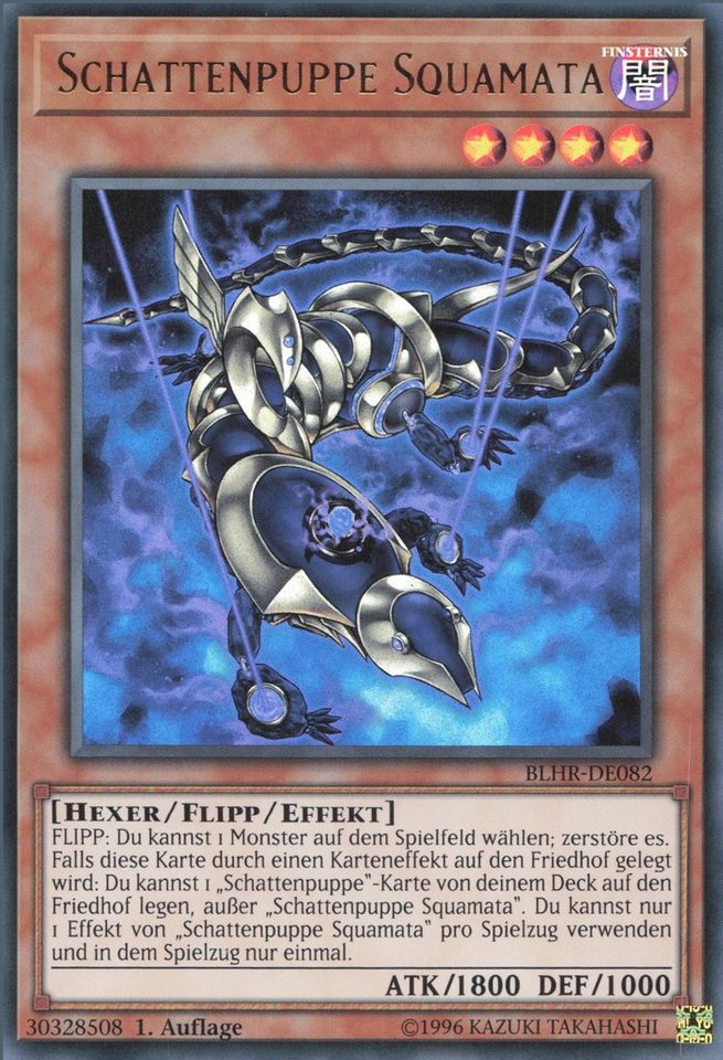 Recollectibles Sammelkarte Yugioh Karte Schattenpuppe Squamata Deutsch