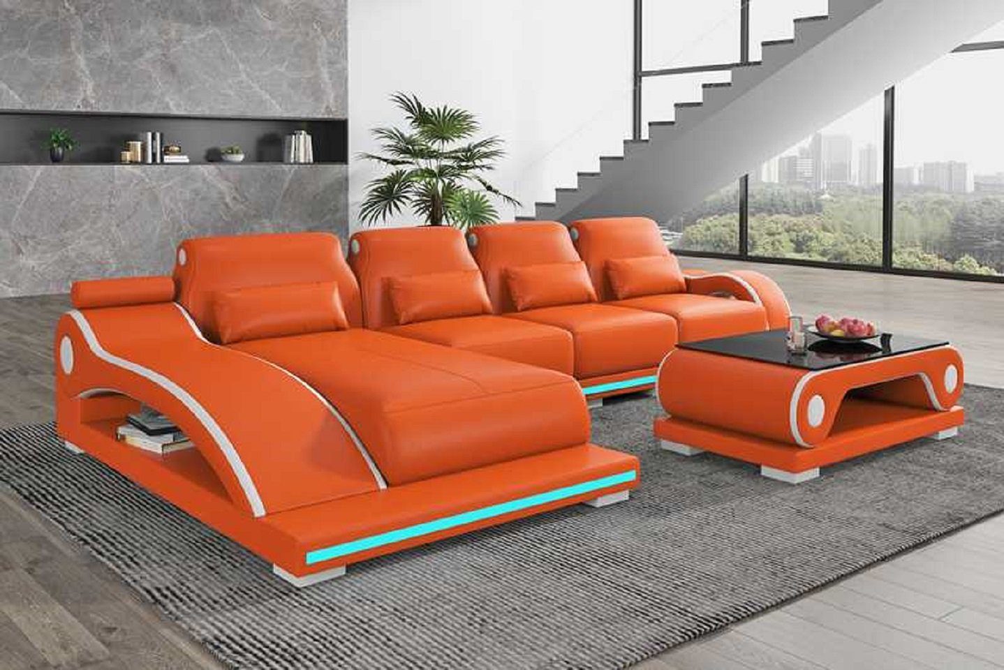 Jvmoebel Ecksofa Luxus Ecksofa L Form Liege Sofa Moderne Sofa Couch 3