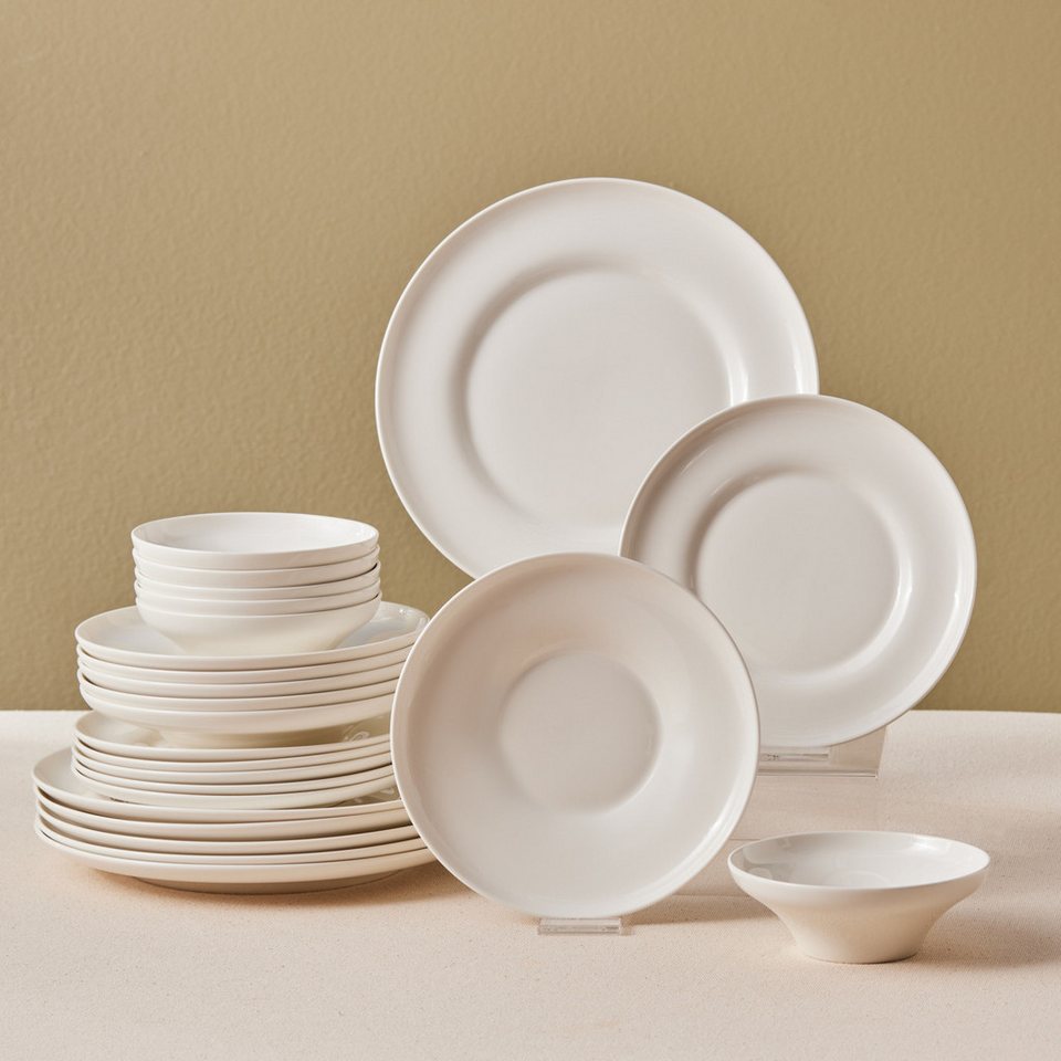 Karaca Geschirr Set Karaca Streamline 24 Teiliges Bone China