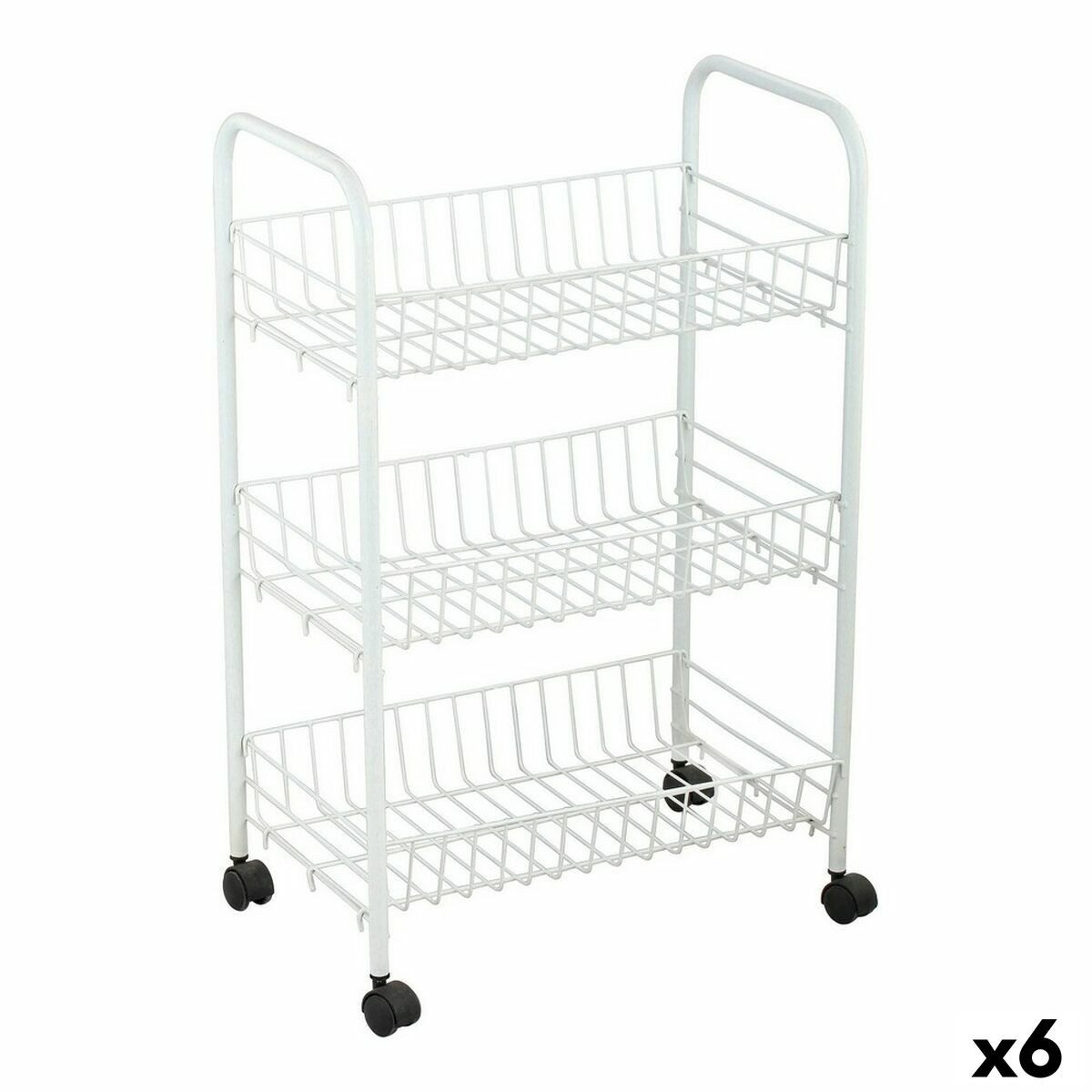 Confortime Küchenorganizer Set Gemüsewagen Confortime Weiß Metall 3
