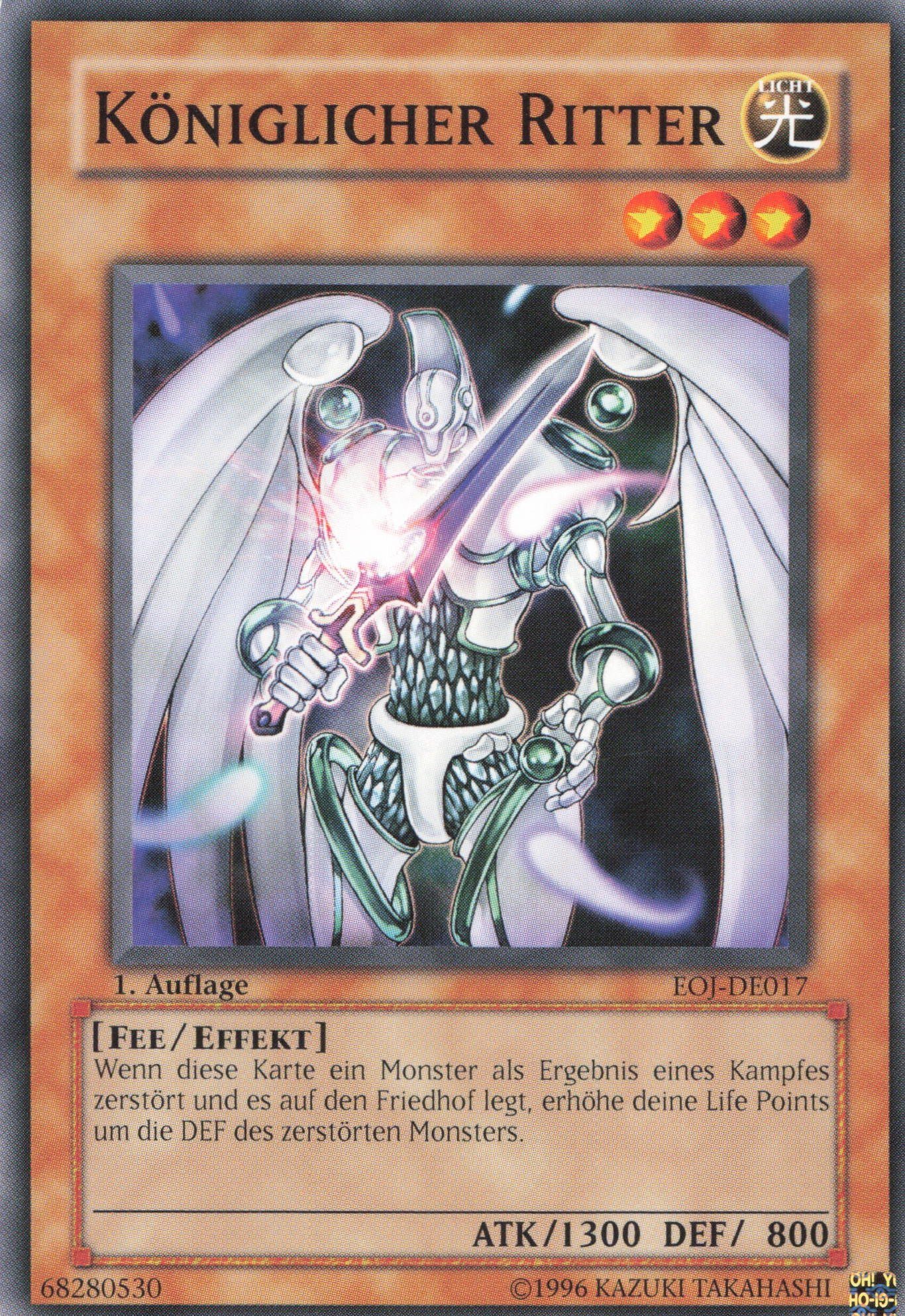 Recollectibles Sammelkarte Yugioh Karte Königlicher Ritter Deutsch Yu