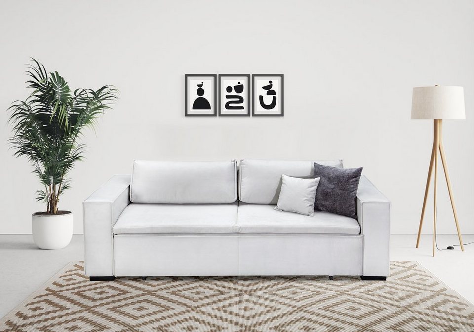 Inosign Schlafsofa Manhattan Mit Boxspringaufbau Bettfunktion