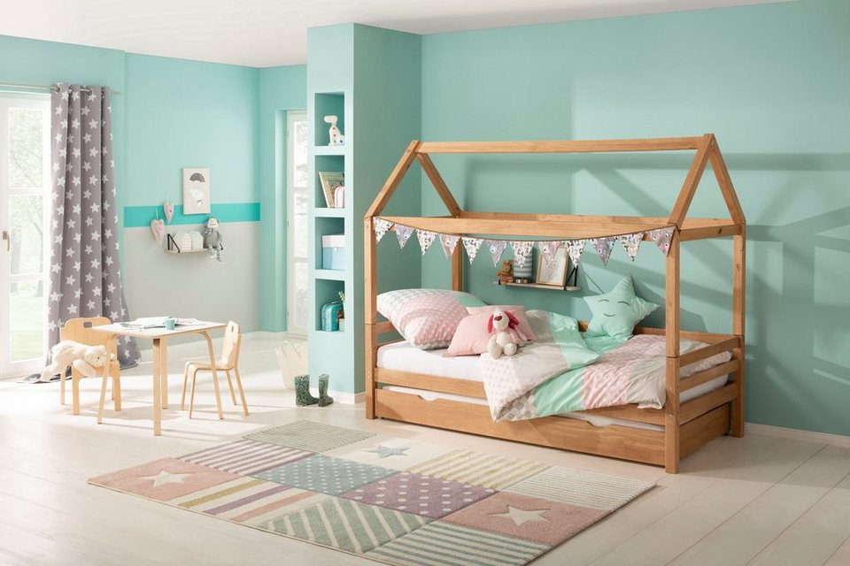 Lüttenhütt Kinderbett Alpi Aus Massivem Kiefernholz Inklusive