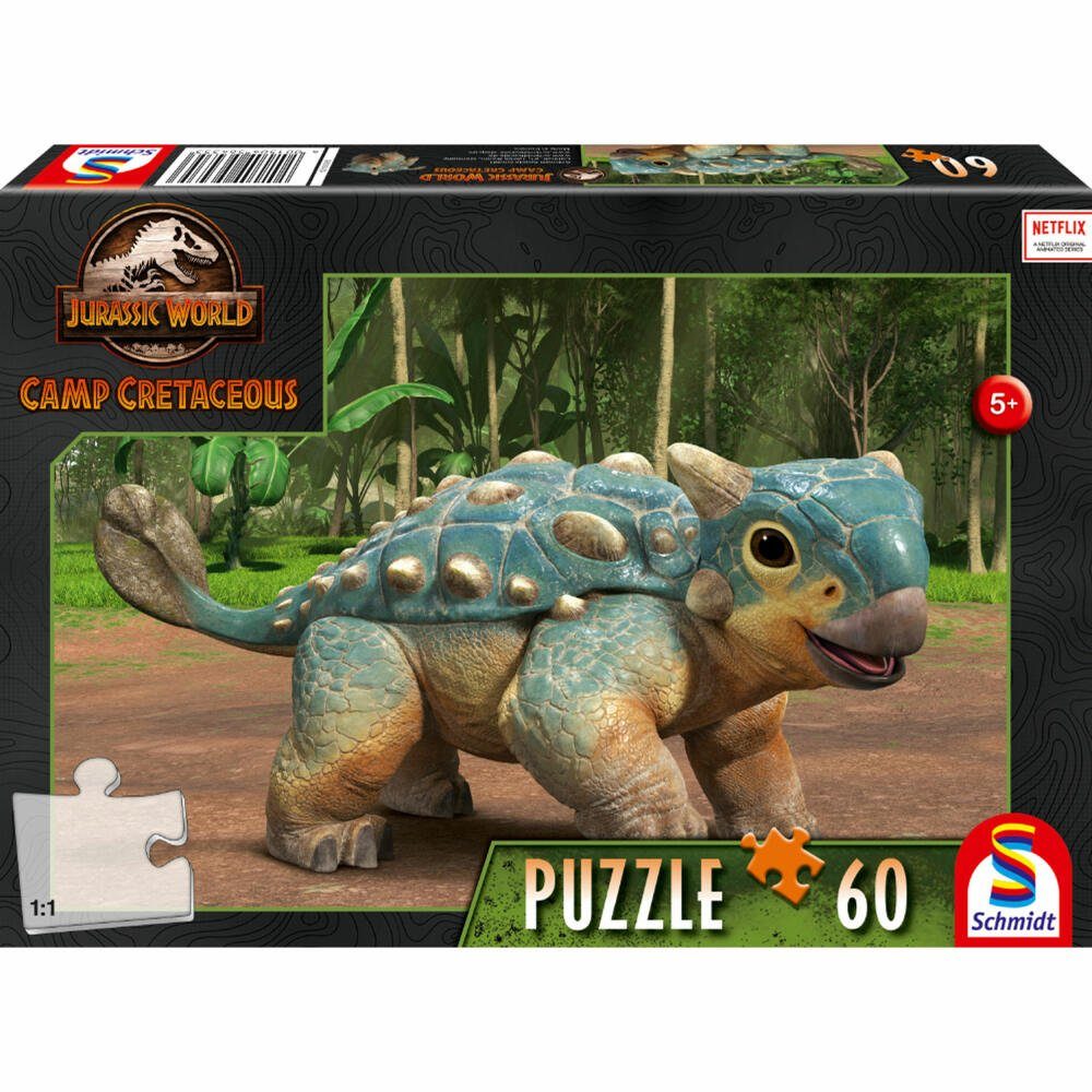 Schmidt Spiele Puzzle Der Ankylosaurus Bumpy 60 Teile, 60 Puzzleteile ...