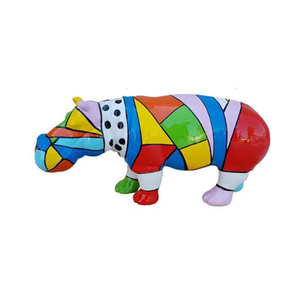 Jvmoebel Skulptur Design Dekoration Figur Nilpferd Aus Kunststoff