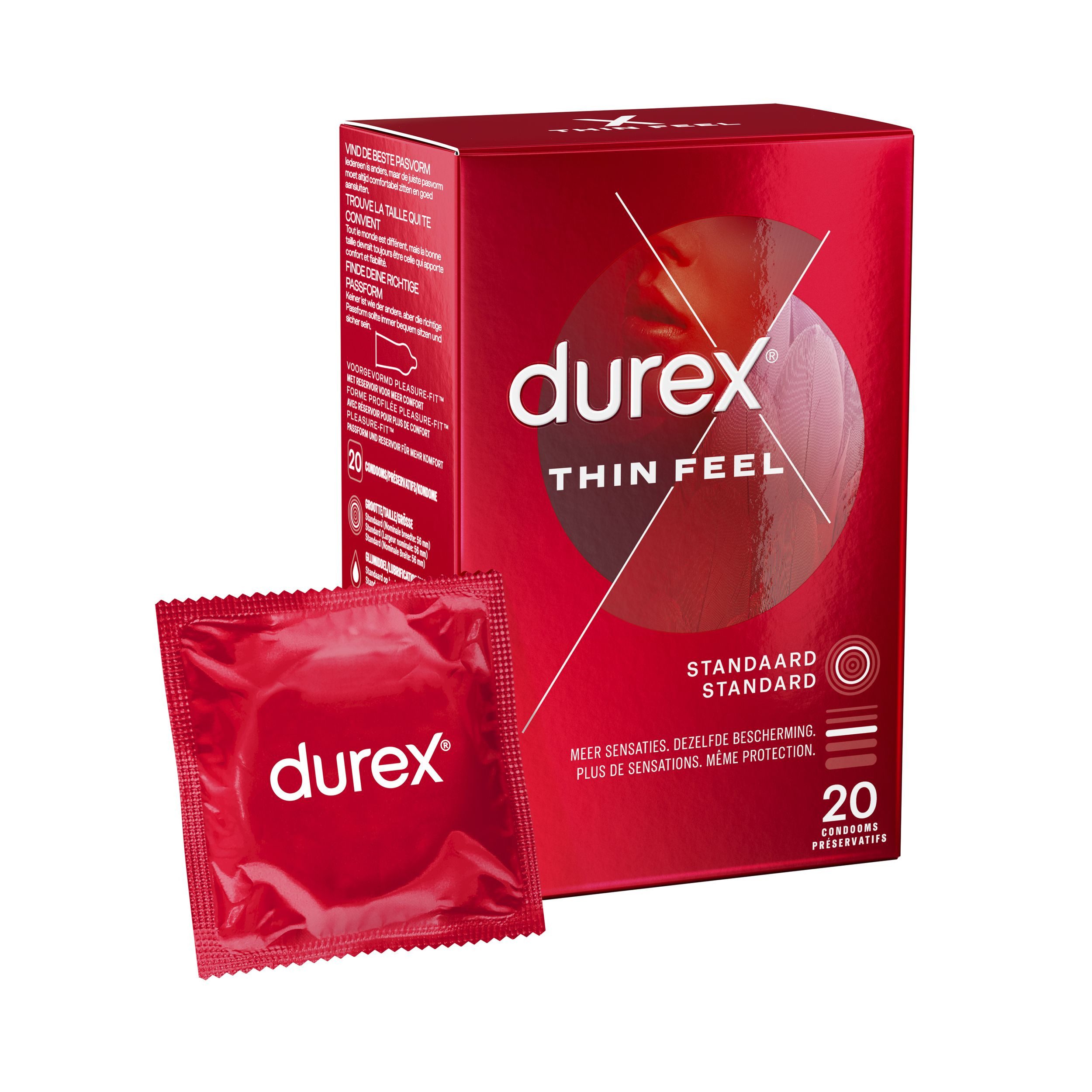 durex Kondome Dünnes Gefühl - Kondome - 20 Stück, Hohe Qualität