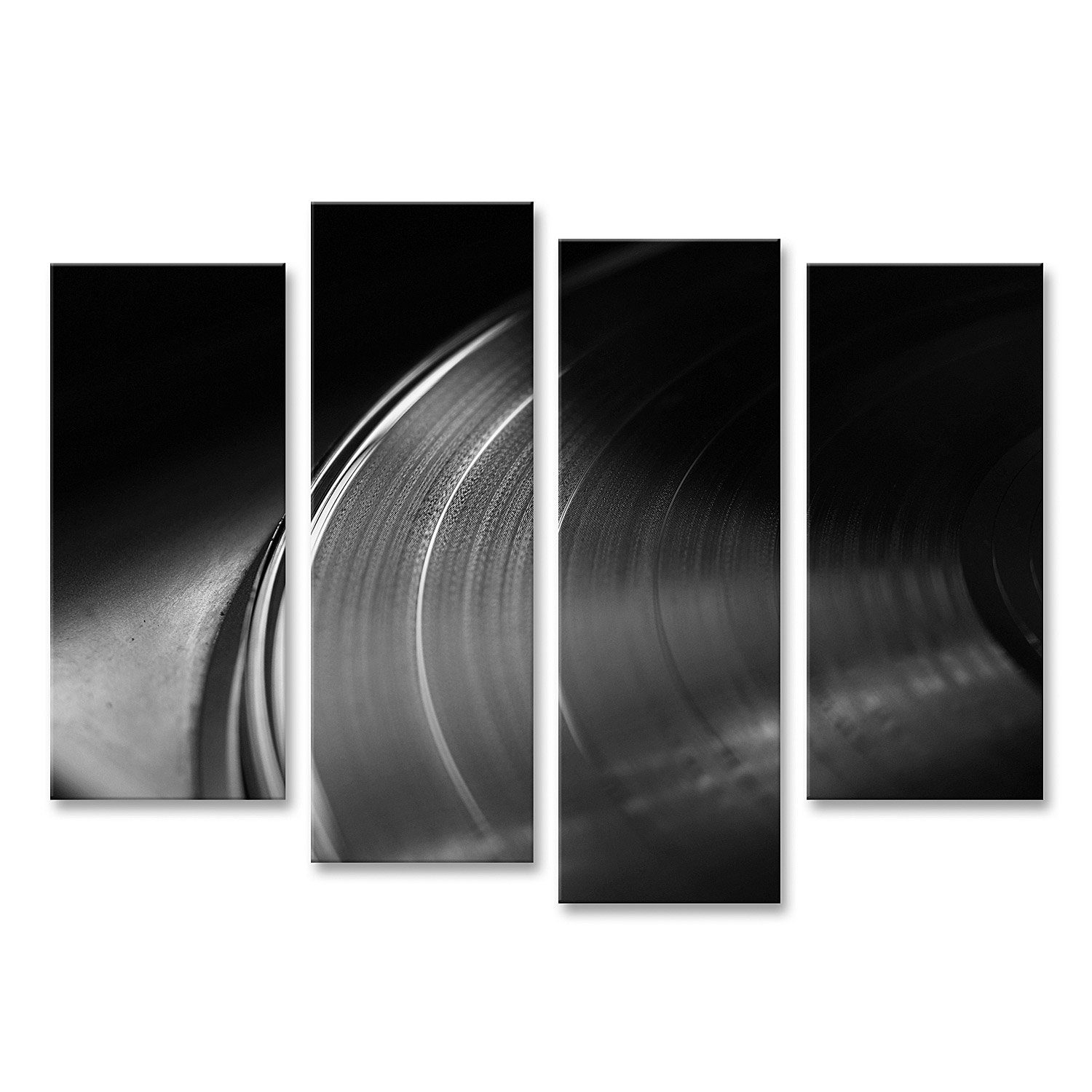 islandburner Leinwandbild »Bild auf Leinwand Schallplatte Plattenspieler Erinnerung Nostalgie Sel«