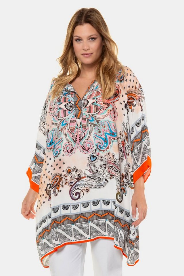 Ulla Popken Blusenshirt Tunika Patch Design Oversized Selection