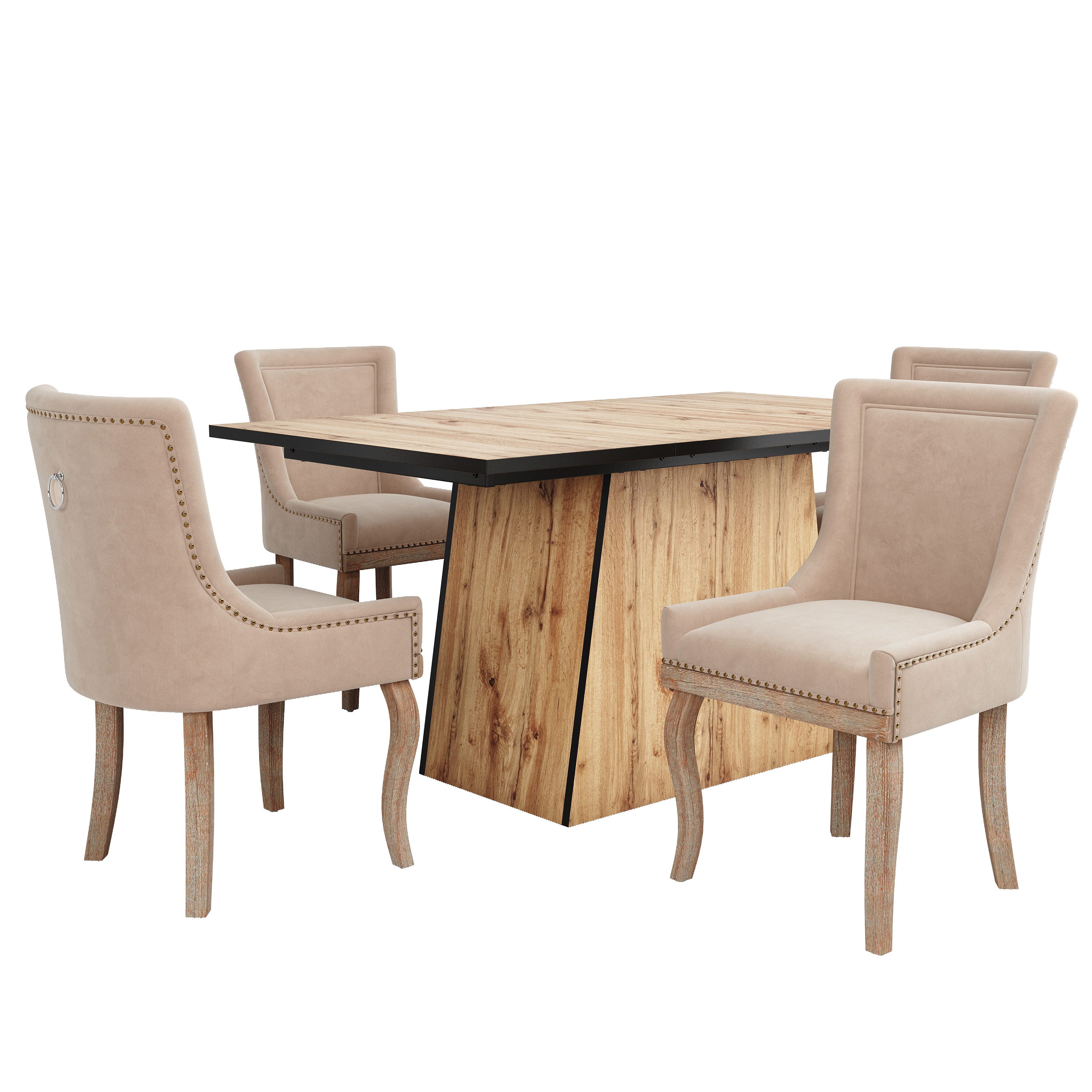 Modfu Essgruppe Sitzgruppe Set Küche Set Sitzgruppe Set 5 Tlg 1