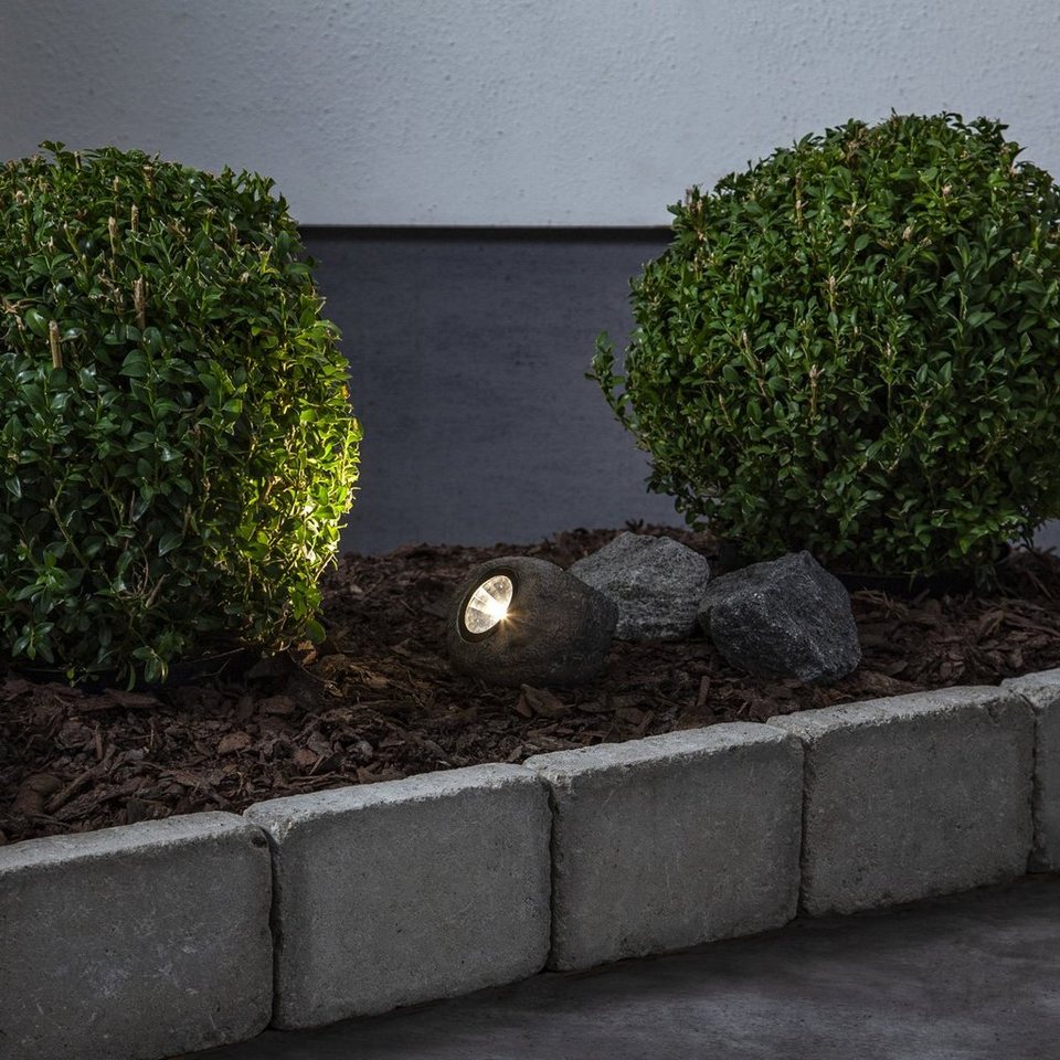 Star Trading Led Gartenstrahler Led Solar Stein Felsen Rocky Spot Mit
