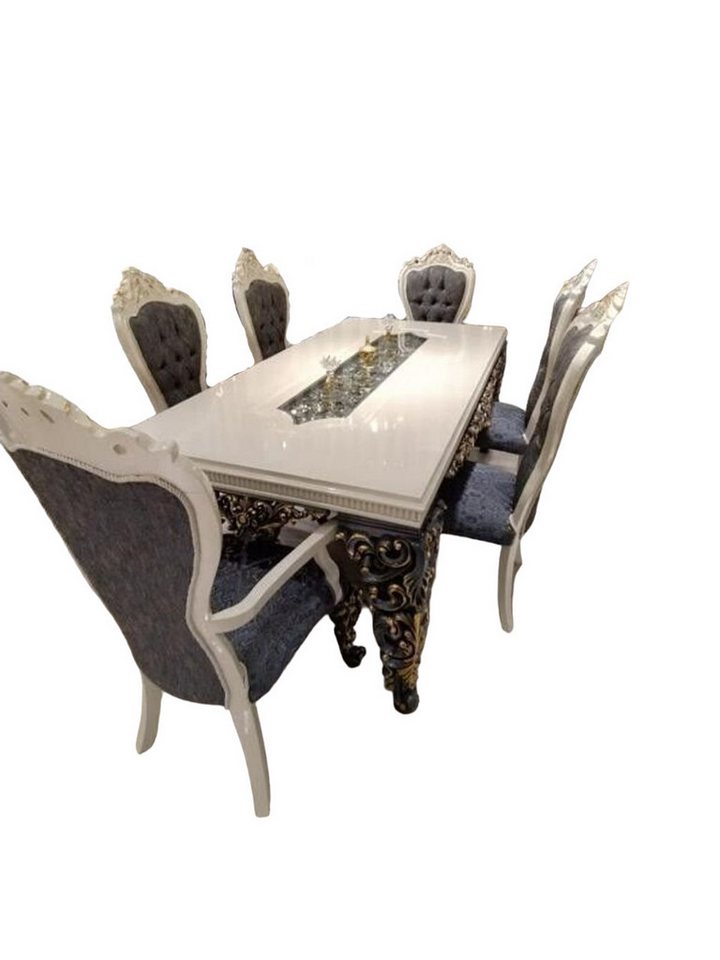 Jvmoebel Esszimmer Set Luxuriöses Esszimmer Set Eleganz Esstisch