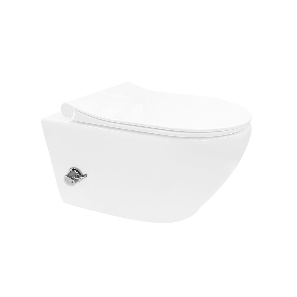 Aloni Tiefspül Wc Al55800al0411 Spülrandloses Taharet Dusch Wc Inkl