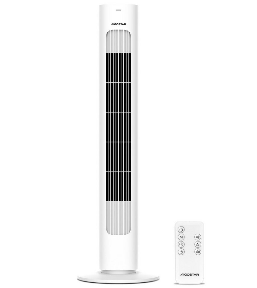 Aigostar Turmventilator Leise Ventilator Standventilator 70