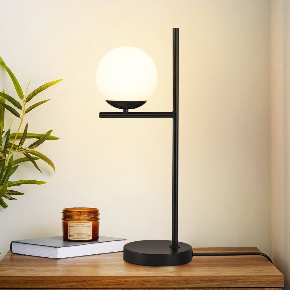 Zmh Tischleuchte Wohnzimmer Industrial Nachttischlampe Modern Mit